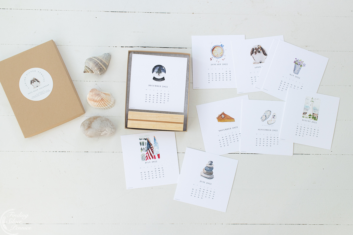 A Year of Watercolor | Watercolor Calendars - Finding Silver Pennies