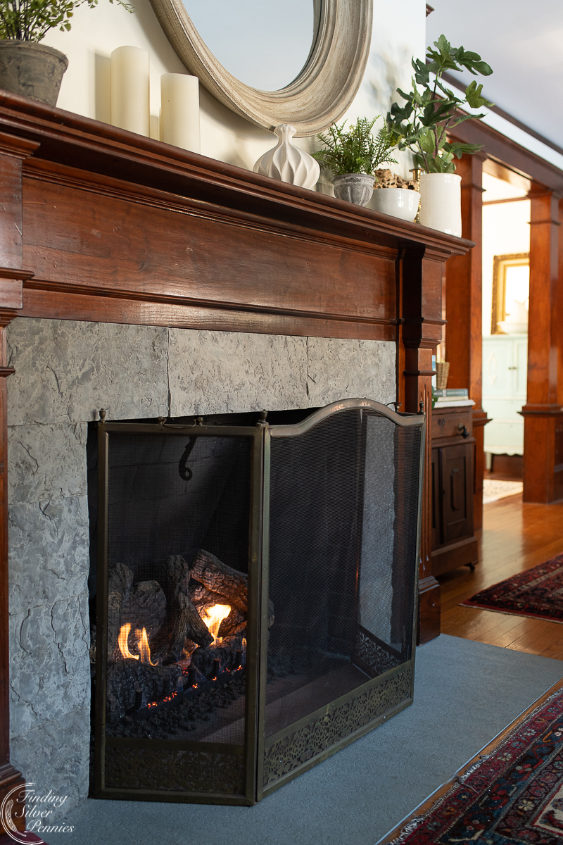 How to Create a Cozy Fireplace - Finding Silver Pennies