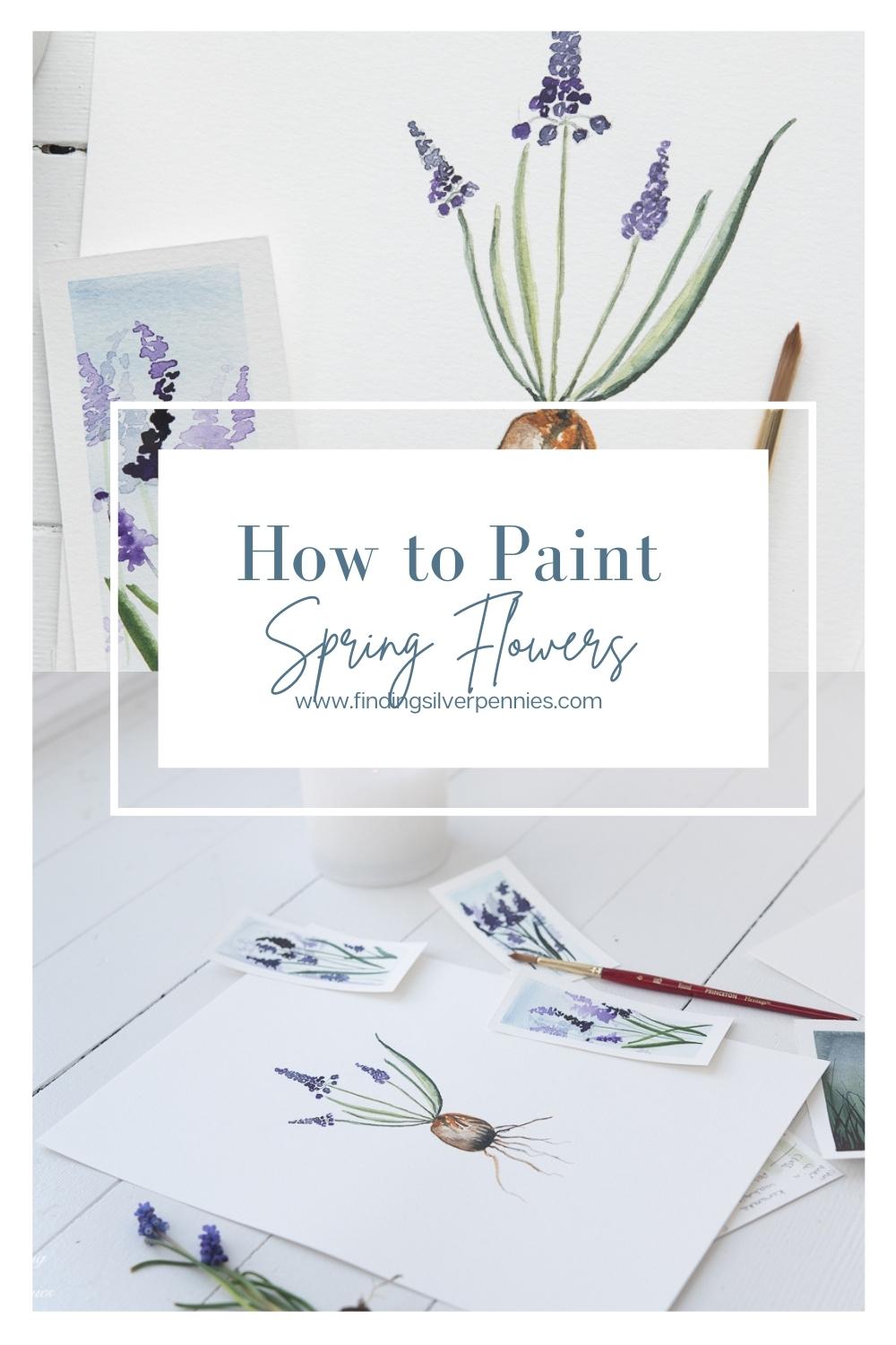 Two Ways to Paint Watercolor Flowers - Finding Silver Pennies