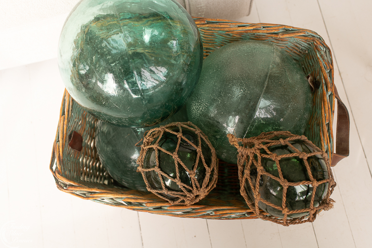 5 Ways to Style a Chippy Basket - Finding Silver Pennies